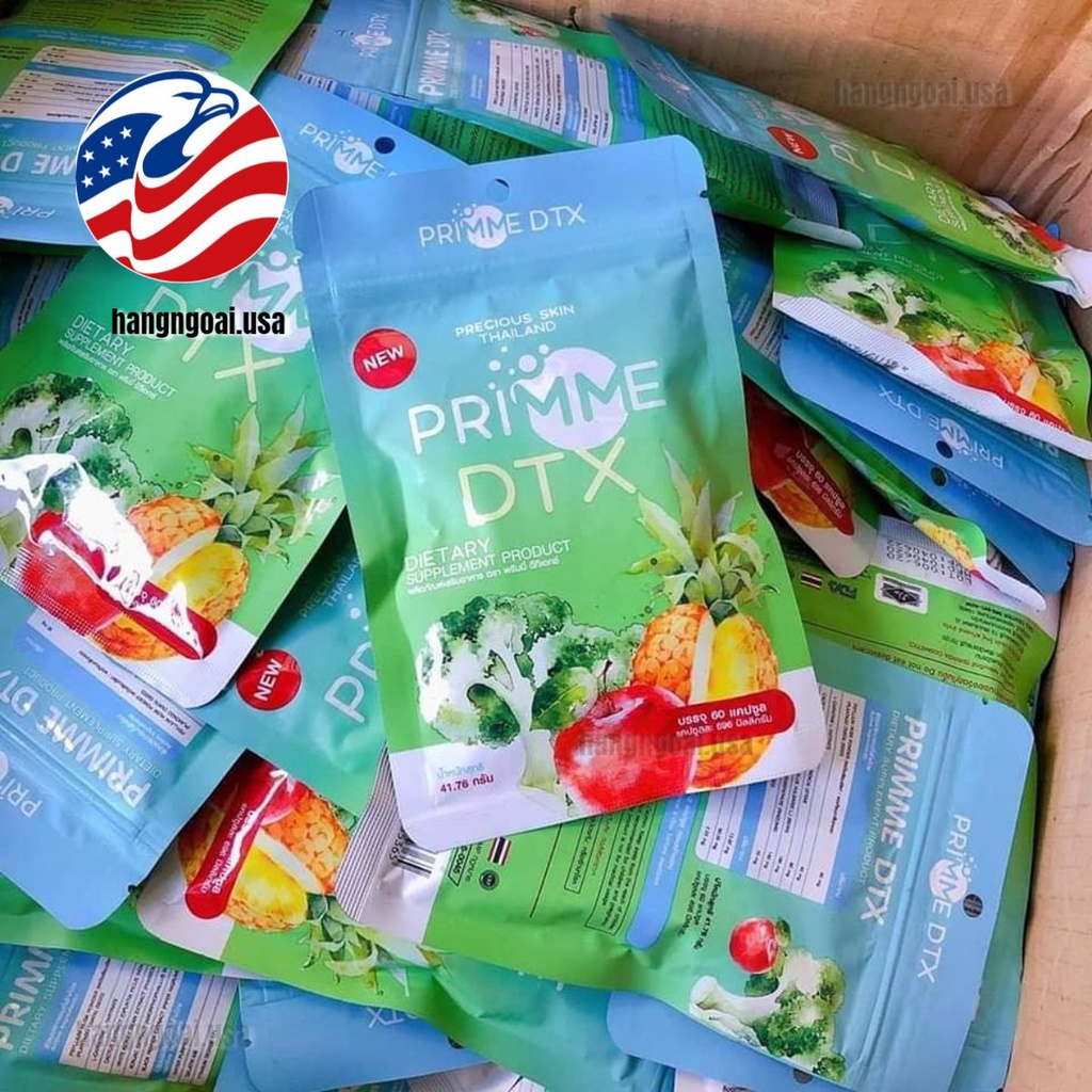 Detox khử mỡ hoa quả primme DTX gói 60 viên chính hãng | Shopee Việt Nam