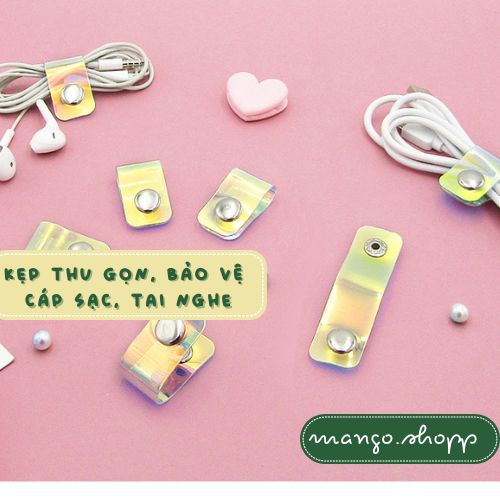 Kẹp Thu gọn và bảo vệ cáp sạc, dây đeo tai phone | Shopee Việt Nam