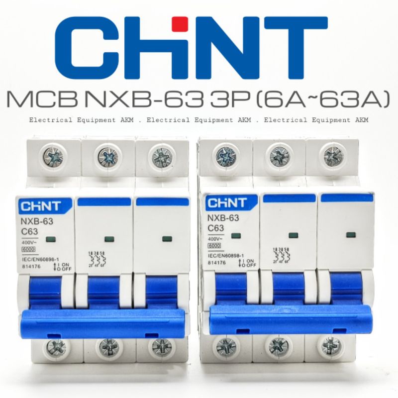 Aptomat MCB 3 Pha Chint NXB-63:6A~ 125A Dòng Cắt 6kA (Hàng chính hãng) | Shopee Việt Nam