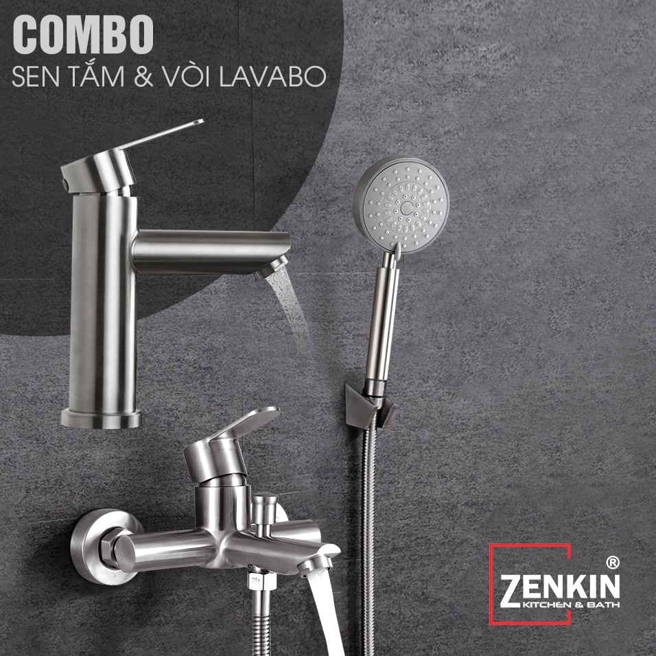 Combo sen tắm và vòi lavabo Zenkin ZK05 | Shopee Việt Nam