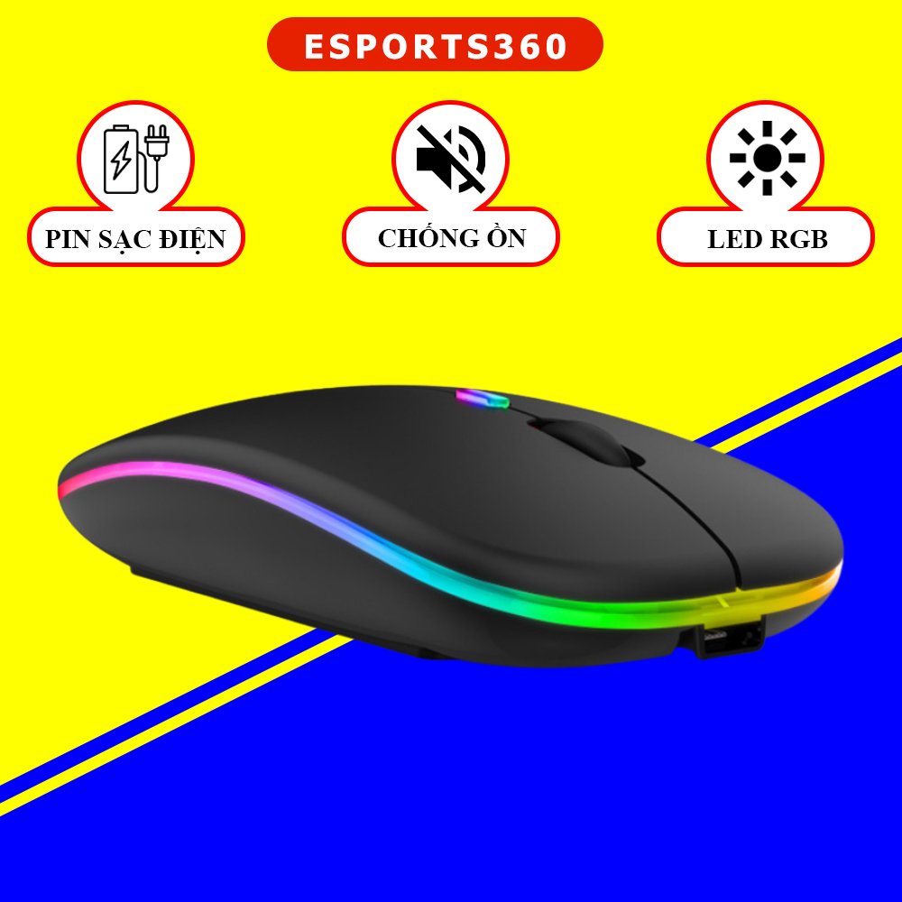 Chuột Không Dây ESPORTS A2 Pin Sạc Điện Dùng Cho Máy Tính Và Laptop ...
