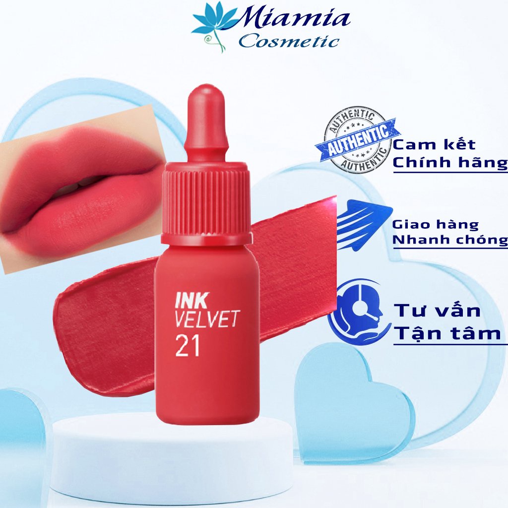Son Ink Màu 21 Vitality Coral Red Đỏ Pha Hồng San Hô Sáng Kem Lì ...