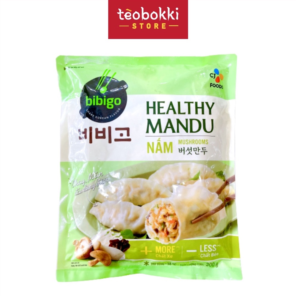 [SHIP HCM] Bánh xếp chay nhân nấm Bibigo 300g | Shopee Việt Nam