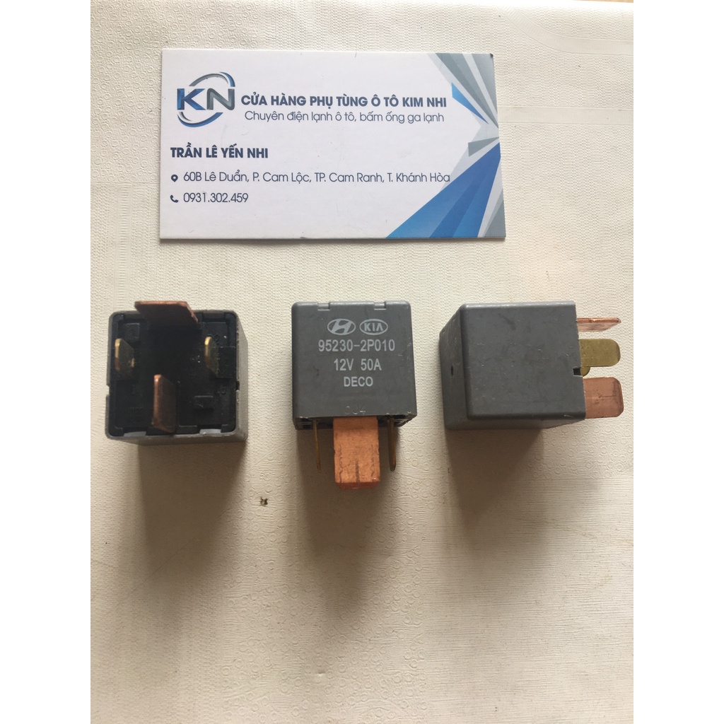 ROLE (RELAY) DECO 12V 50A 2 chân to 2 chân nhỏ hàng bãi | Shopee Việt Nam