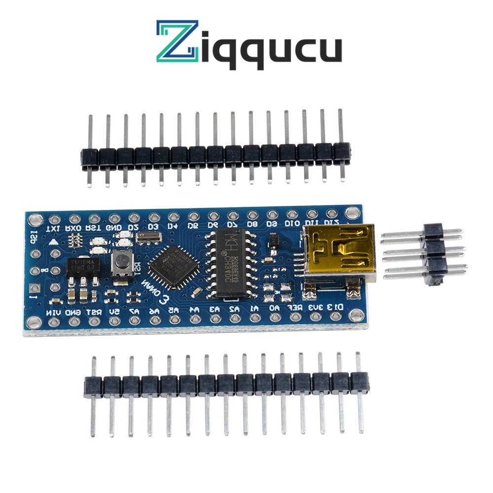 ZIQQUCU Usb Nano V3.0 ATmega168 16M 5V CH340 Cho Arduino | Shopee Việt Nam