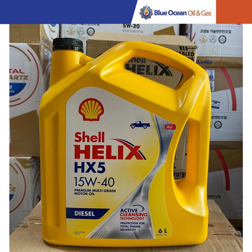 Dầu Nhớt Động Cơ Diesel SHELL HELIX HX5 SN 15W-40 6L | Shopee Việt Nam