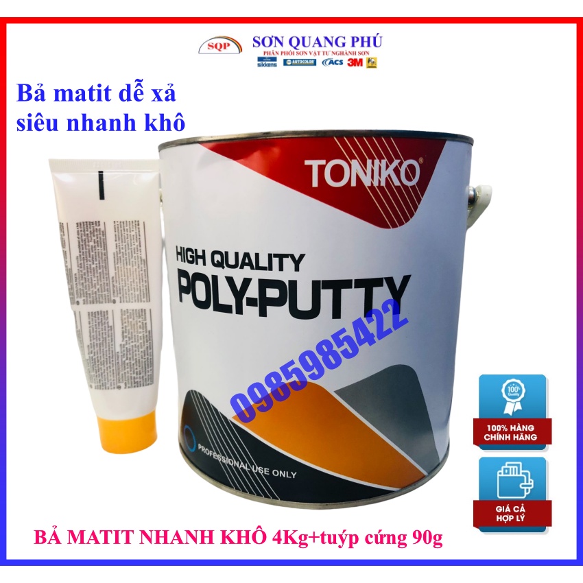 Bột bả matit TONIKO nhanh khô 380 bột trét ô tô xe máy matit bả kim ...