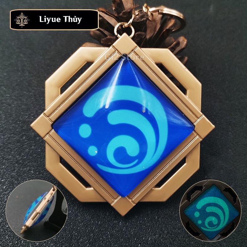 [MỚI FONTAINE] Móc khóa mô hình Vision Nguyên tố game Genshin Impact ...