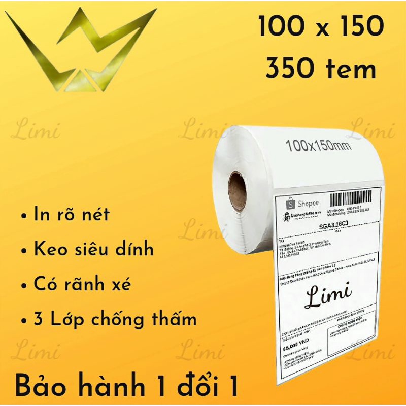 Giấy in nhiệt, Decal tem in nhiệt (A6)100x150 - [4 Lớp], (A7) 75x100 ...