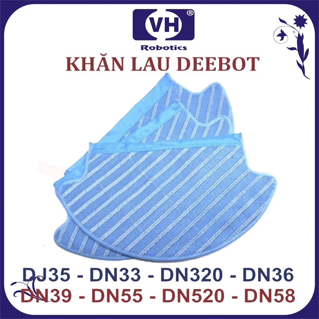 Khăn lau chính hãng cho robot hút bụi Ecovacs Deebot DJ35, DN33, DN320 ...