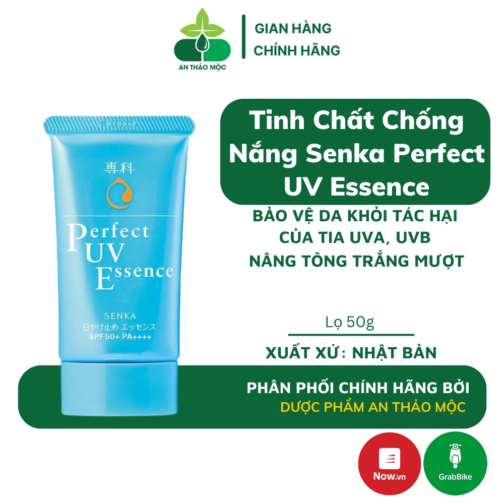 Tinh chất chống nắng Senka Perfect Uv Essence bảo vệ da ngăn sạm nám nâng tông trắng mượt SPF50 ...