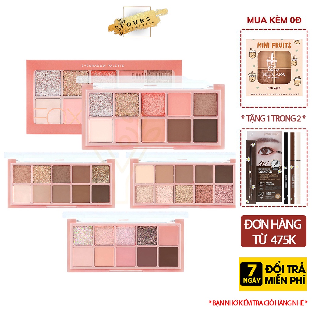 Bảng Phấn Mắt Sivanna Colors Eyeshadow Palette Fox & Frog HF158 - Bảng ...