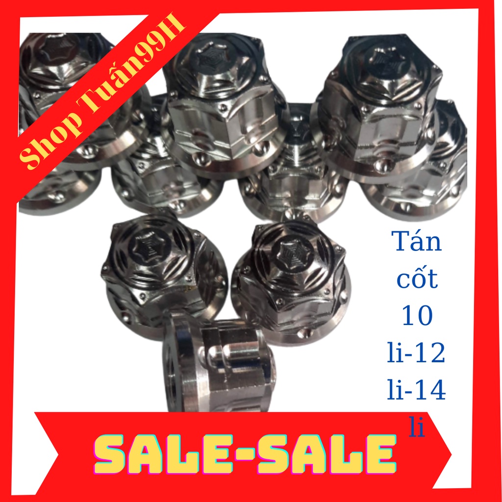 Ốc tán salaya Inoc 304 loại bít đầu dành cho cốt bánh xe máy 10-12-14li ...