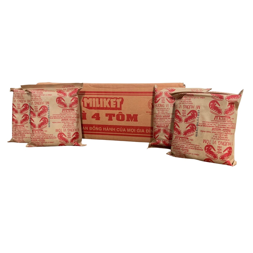 Miliket 4 tôm/30 gói/80gr | Shopee Việt Nam