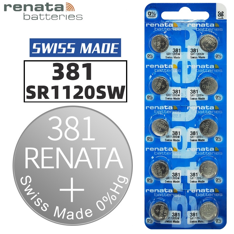 Pin Renata 381 SR1120SW pin đồng hồ Thụy Sỹ chính hãng (vỉ 1 viên ...