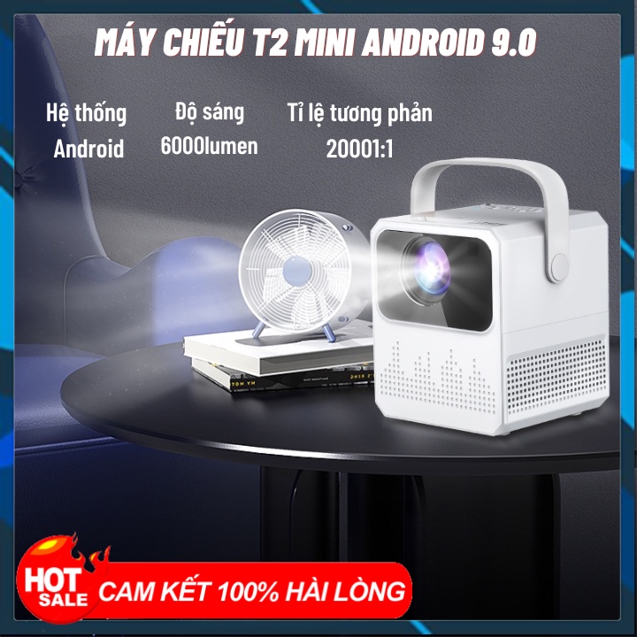 Máy chiếu mini T2 Android 9.0(Tên chuẩn Asestek T2) Ram 1G - Rom 8G ...