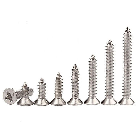 Vít inox 304 phi 4-5-6mm các độ dài set 500gr (5 lạng) bắt nở, gỗ, nhôm ...