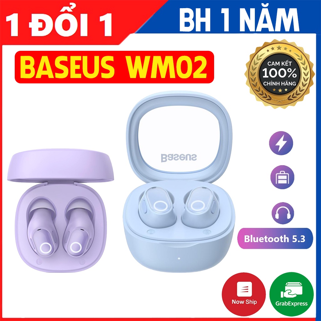 Tai Nghe Bluetooth BASEUS WM02 - Tai Nghe Không Dây Baseus Thế Hệ Mới ...