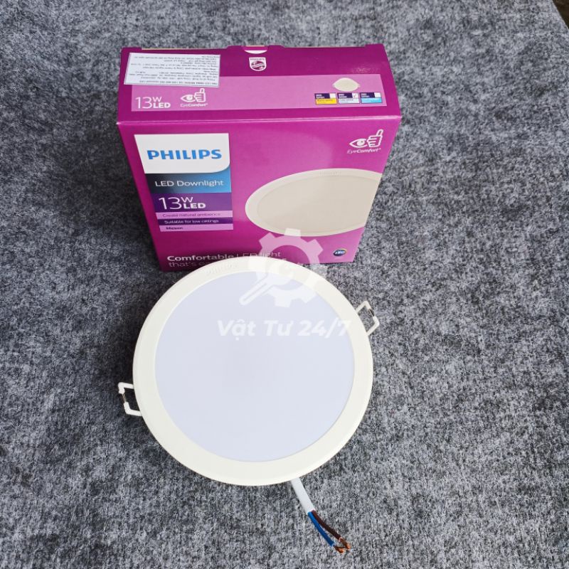 Đèn Led downlight Âm Trần 13W Meson 59464 Philips Tròn Trắng Sáng Trắng Vàng Trung Tính 4000K lỗ ...