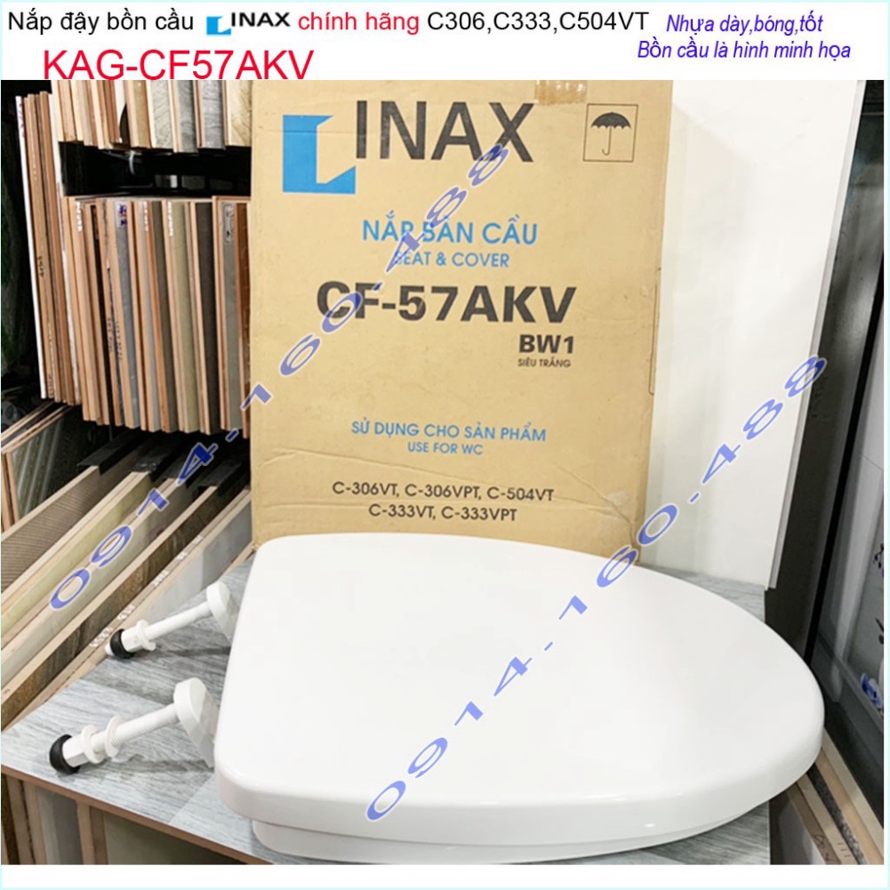 Nắp đậy bồn cầu LInax chính hãng KAG-CF57AKV, nắp cho bàn cầu LInax ...