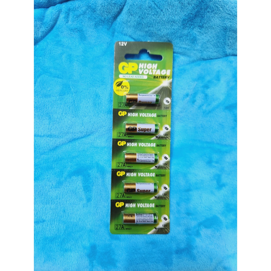 Pin 27A GP 12V Alkaline Vỉ 1 Viên (Chuông cửa, remote cửa cuốn, remote ...