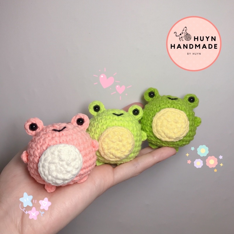 Móc khoá len bé ếch | Huyn Handmade | Shopee Việt Nam