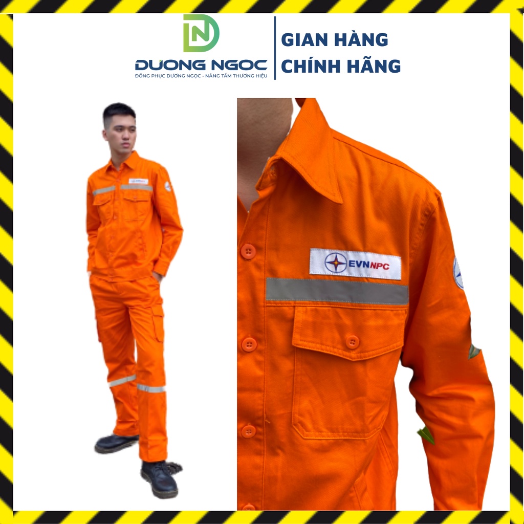 Quần Áo Điện Lực Đồng Phục Bảo Hộ Logo Tiêu Chuẩn EVN (SPC/NPC ngẫu ...