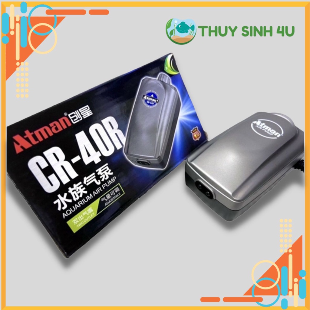 Máy sủi oxy Atman CR 10, CR 40 - siêu êm và khoẻ | Shopee Việt Nam