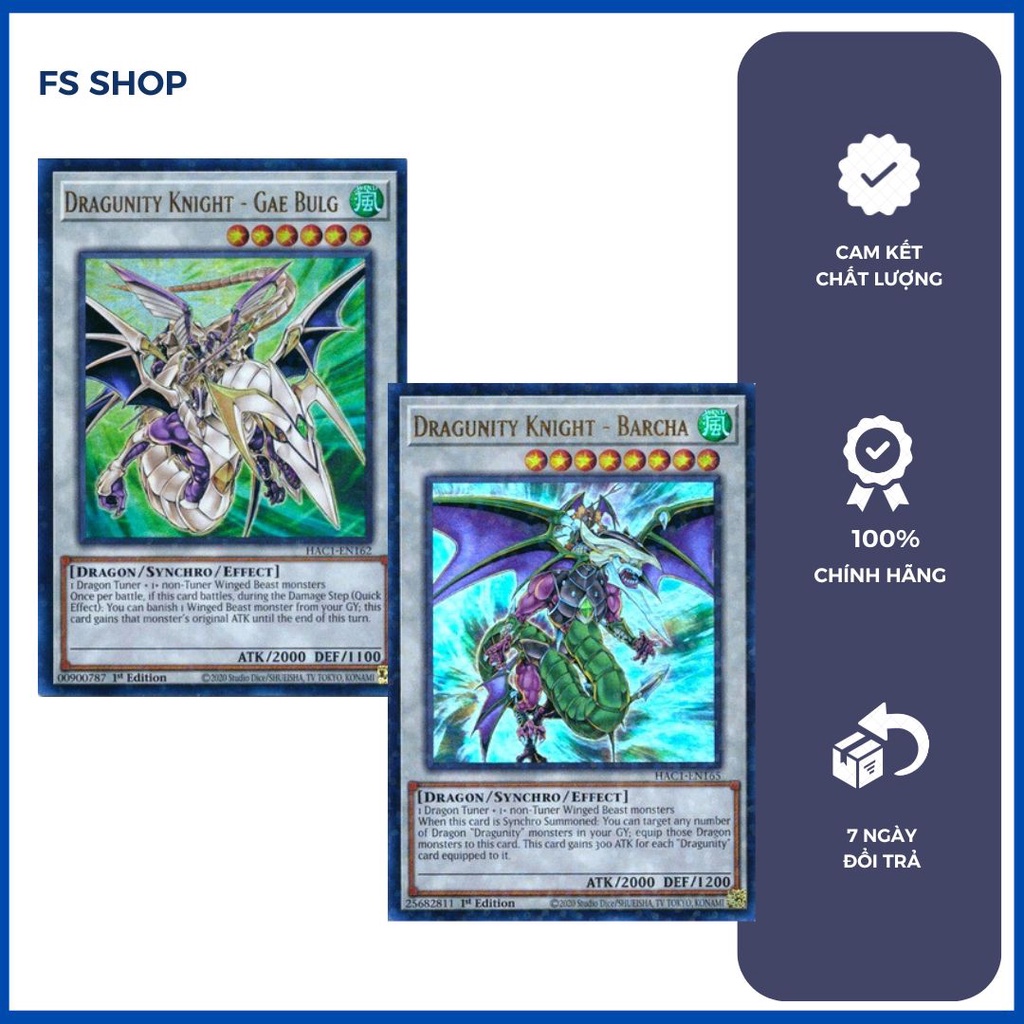 [FS Yugioh] Thẻ bài Yugioh Chính Hãng Combo 2 lá Dragunity Knight – Duel Terminal Ultra Parallel ...