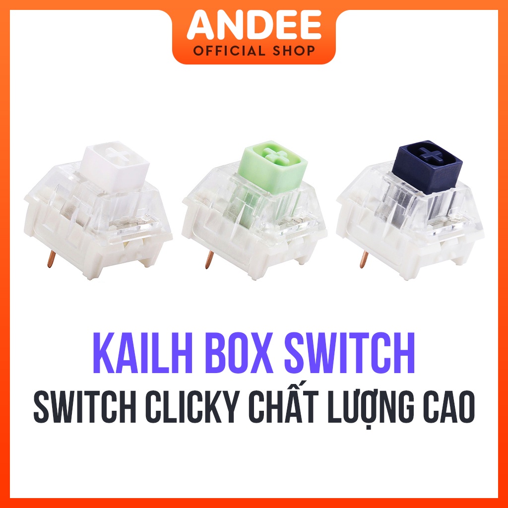 Switch Kailh Box White Jade Navy hệ Clicky bán lẻ công tắc phím cơ chất ...