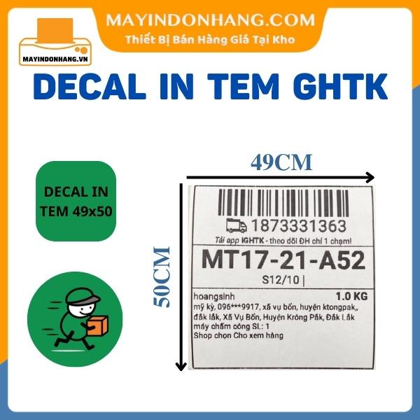 Decal in vận đơn GHTK 49x50 25M Gần 500 Tem | Shopee Việt Nam