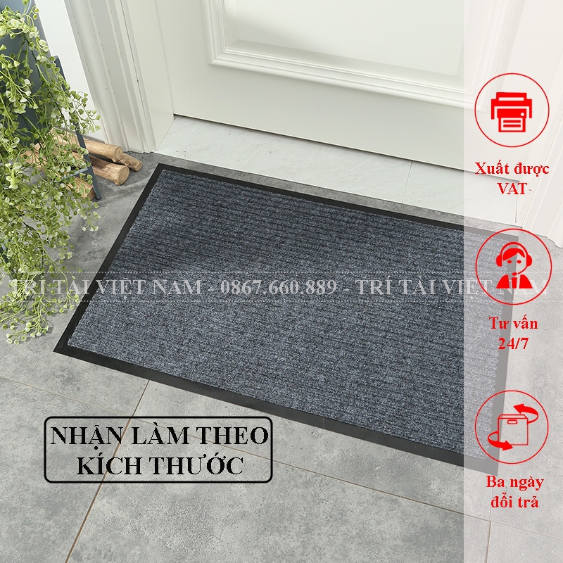 Thảm chùi chân nỉ đế cao su, kích thước 120x180cm, 80x120cm, 60x90cm ...