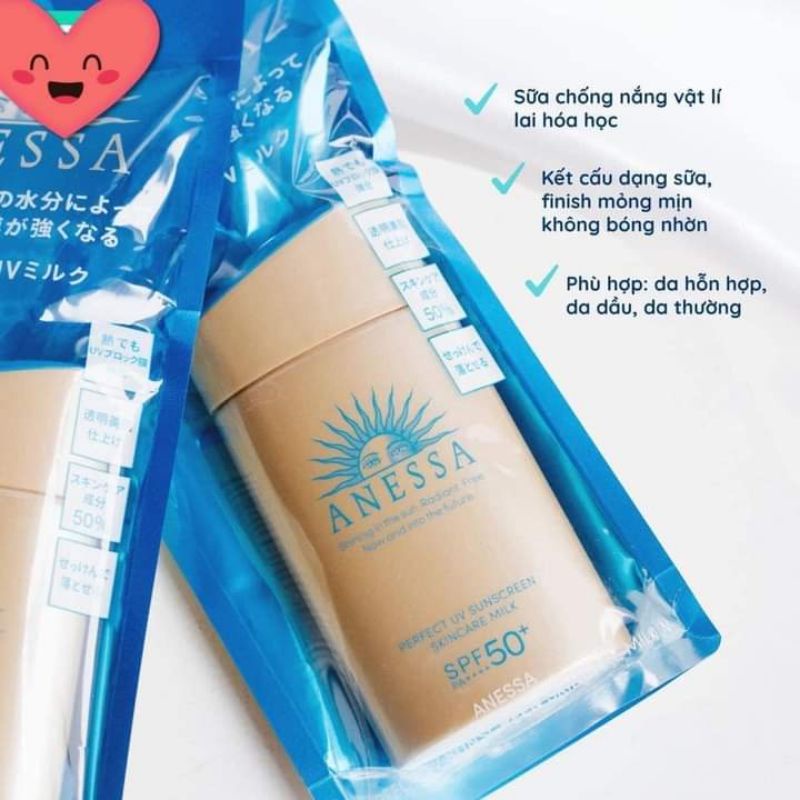 kem chống nắng a.n.e.s.s.a milk nhật bản | Shopee Việt Nam