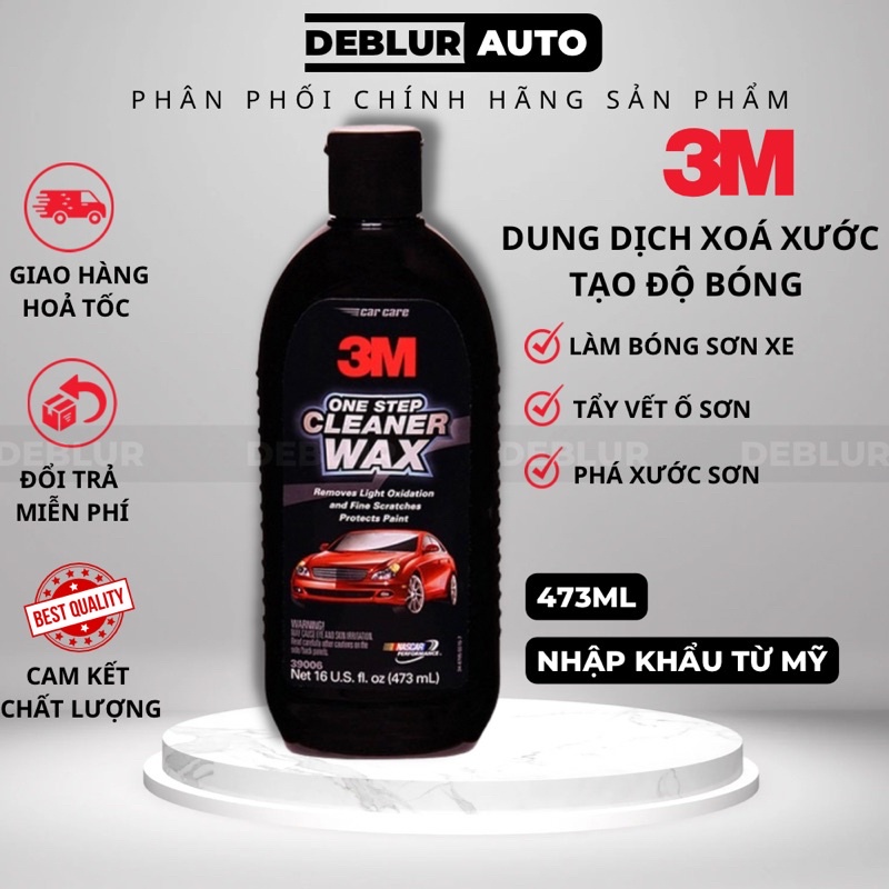 Dung dịch xoá xước - đánh bóng sơn xe - tẩy vết ố sơn ( one step ...