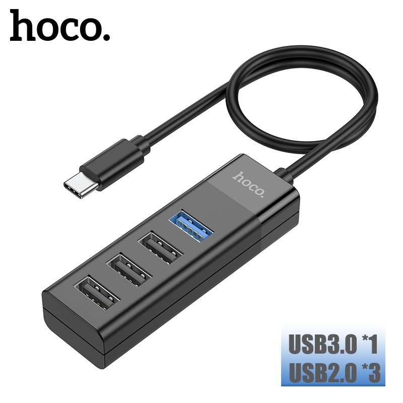 Bộ chia HUB Hoco. OTG 100% Hb25 4 cổng USB Type-C sang USB3.0 + USB2.0 ...