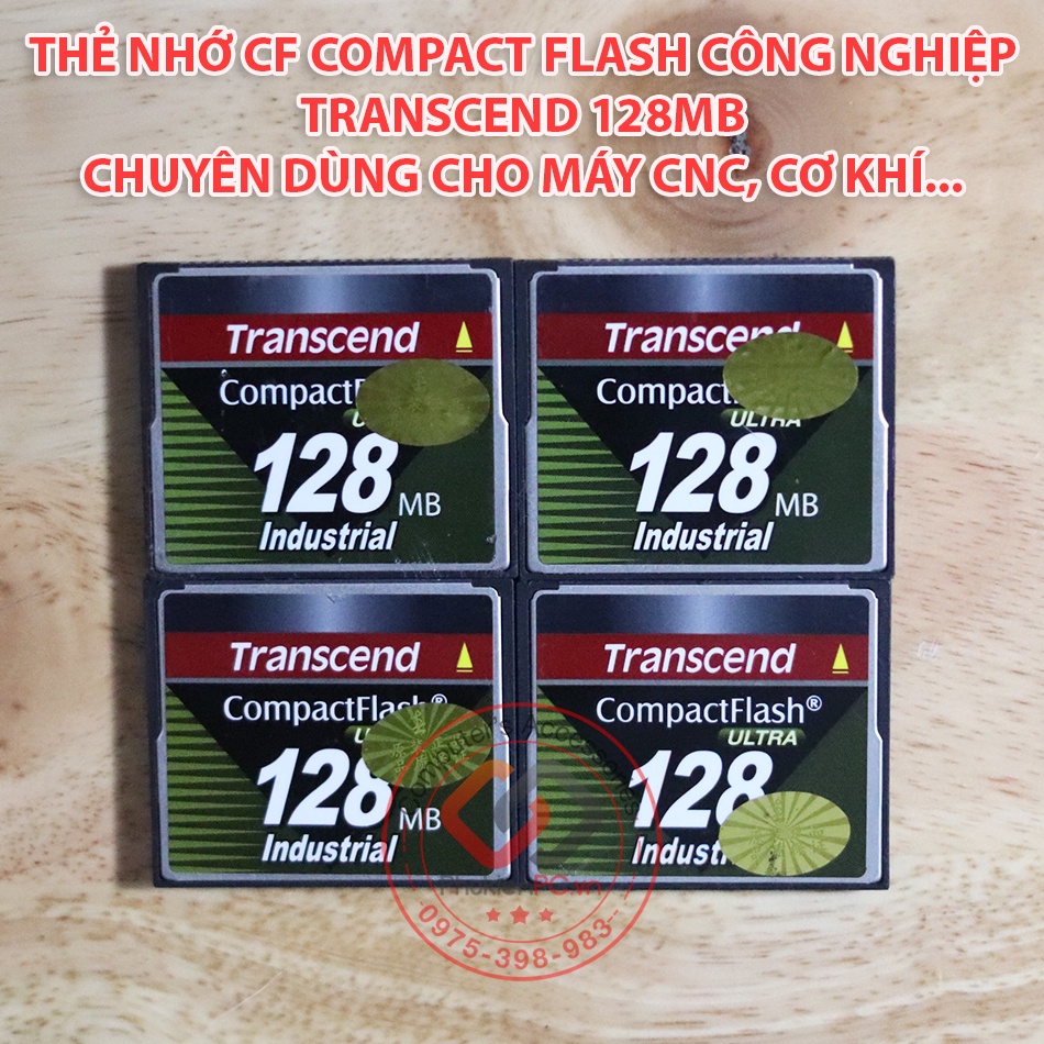 Thẻ nhớ CF Compact Flash Card Transcend chuẩn công nghiệp industrial ...