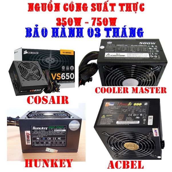 Nguồn Hunkey Cooler master công suất thực 350w/750w | Shopee Việt Nam
