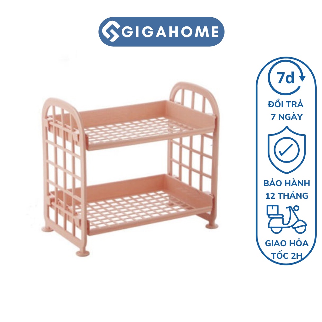 Kệ Nhựa Mini 2 Tầng GIGAHOME Để Bàn Đựng Đồ Đa Năng Siêu Xinh 4218 ...