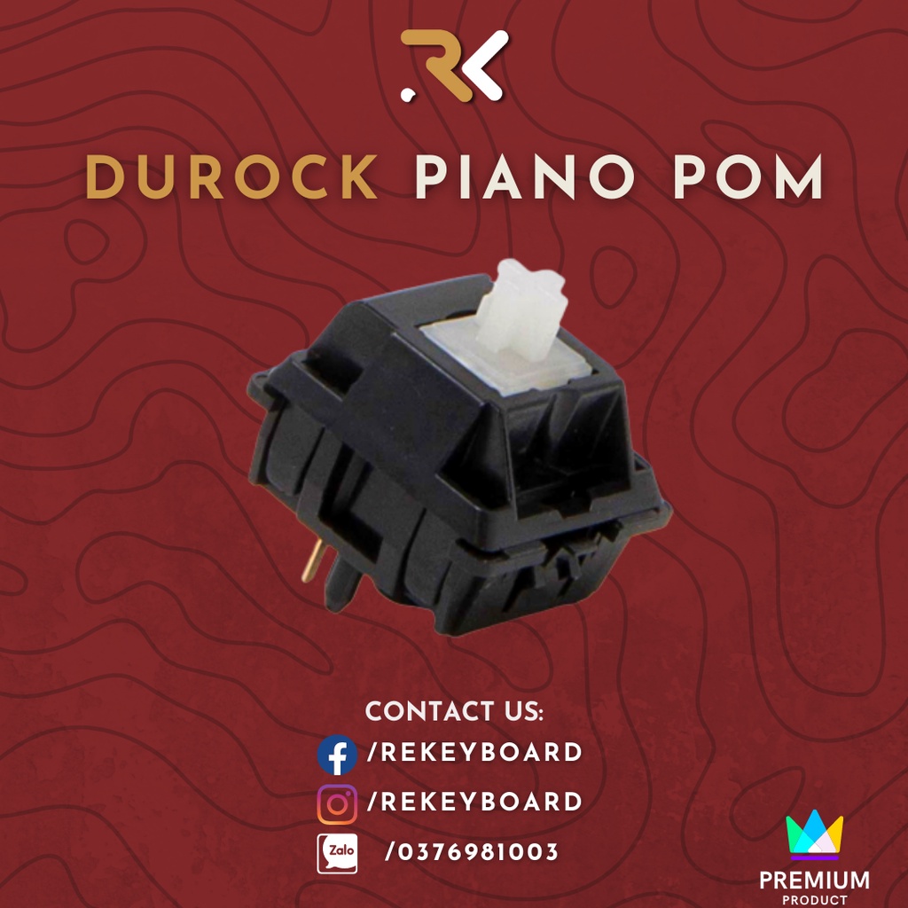 Durock Piano POM | Linear Switch | Công tắc phím cơ 63.4g | 5 Pin ...