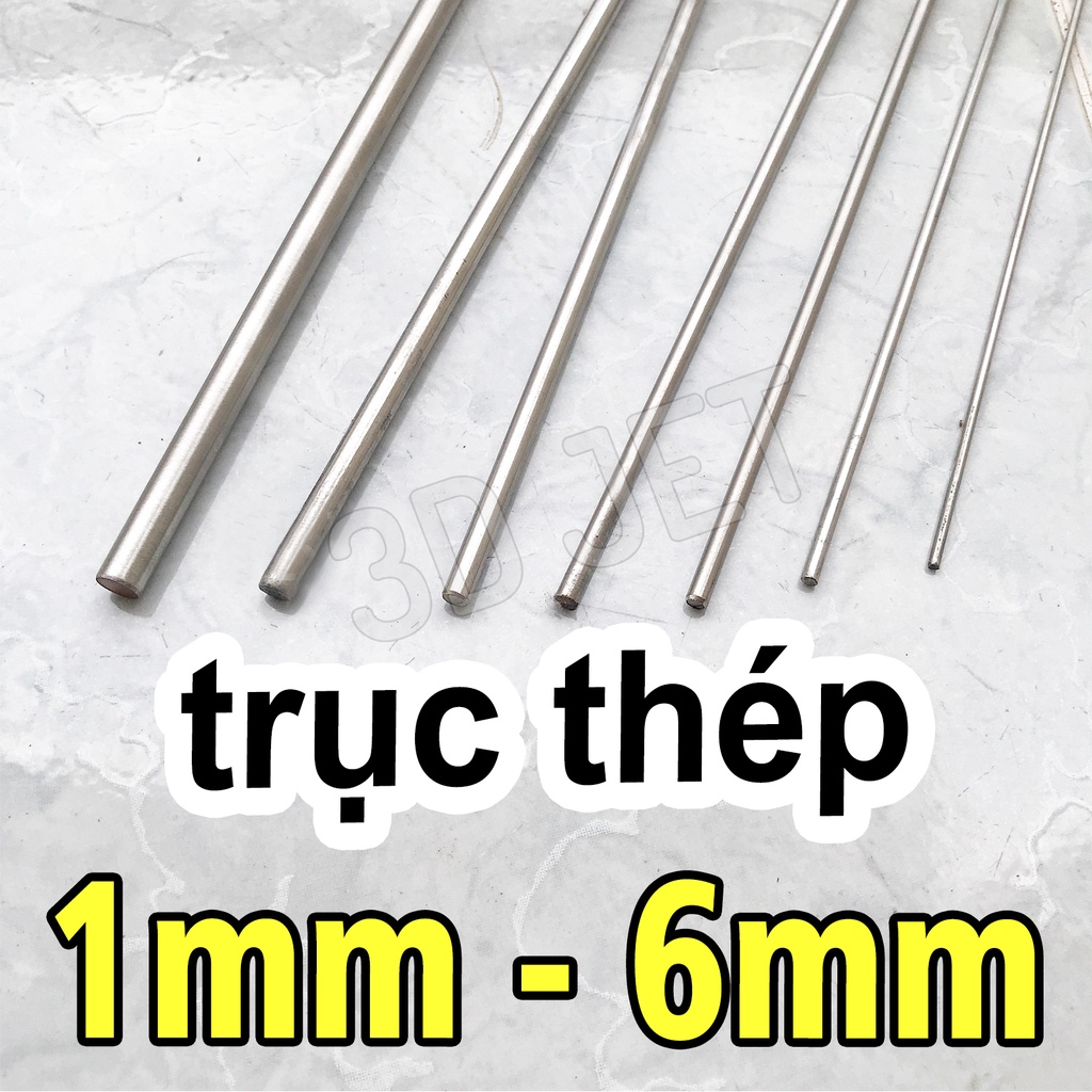 Trục Thép đặc 1mm-6mm không rỉ, ti inox, thép không rỉ, ti thép 304, ti ...