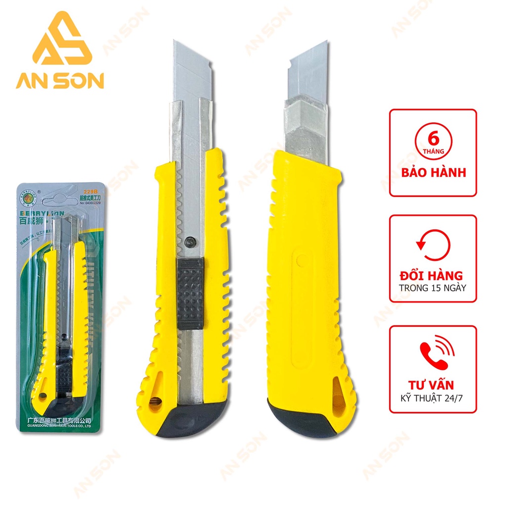 Dao rọc giấy CAO CẤP [ Kèm 1 lưỡi dao] cắt giấy, băng keo, bìa carton ...