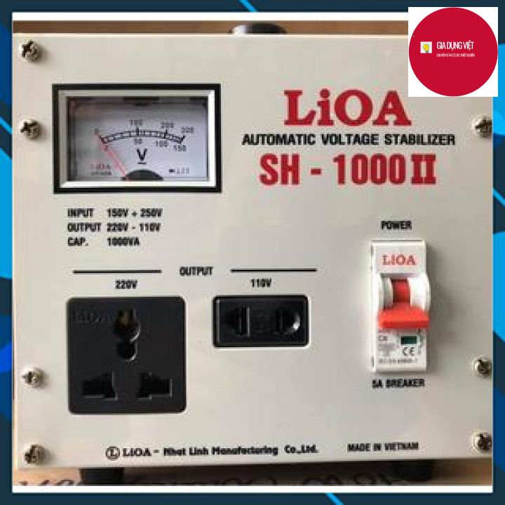 Ổn áp 1 pha LIOA SH-1000 II 1.0kVA điện áp vào 150V - 250V | Shopee Việt Nam