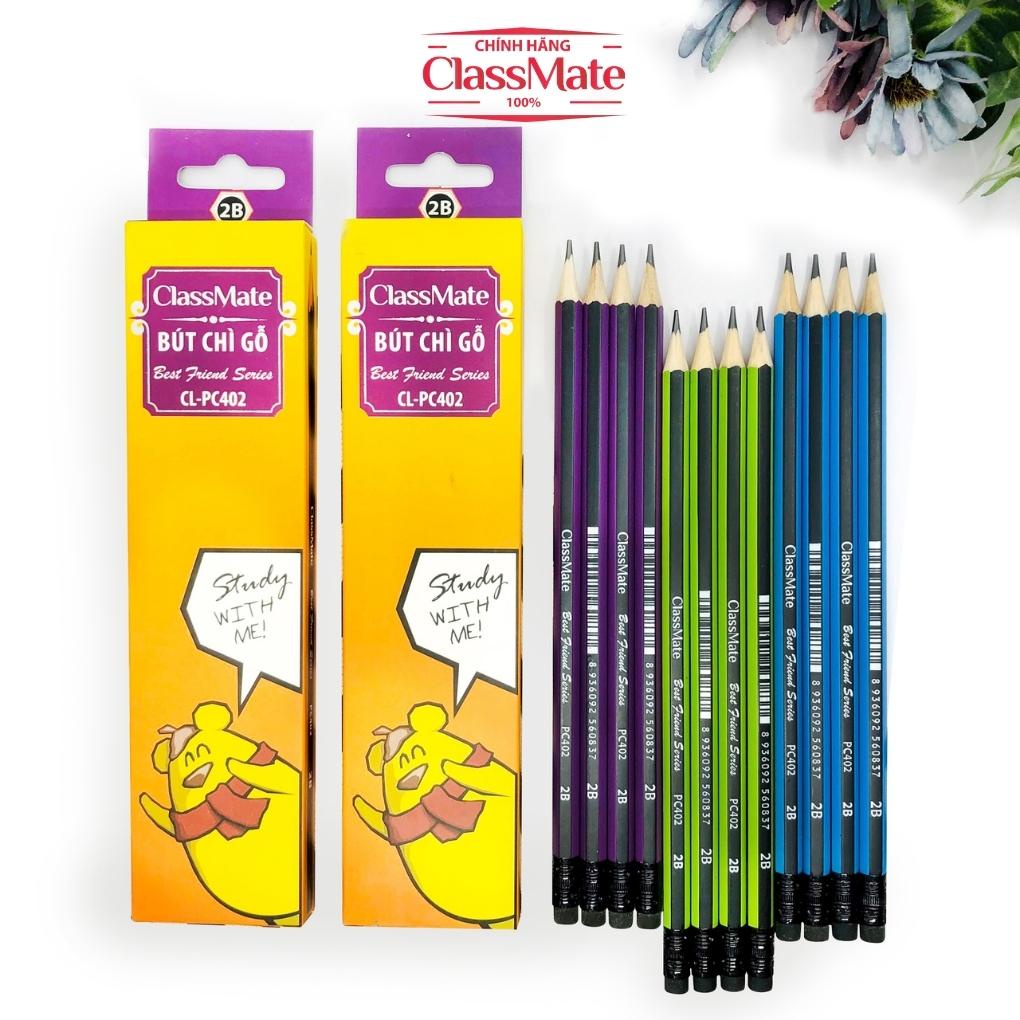 Hộp 12 Bút Chì Gỗ Có Tẩy 2B CLASSMATE Nét Bút Mịn, Ngòi Chắc Chắn, Dùng ...