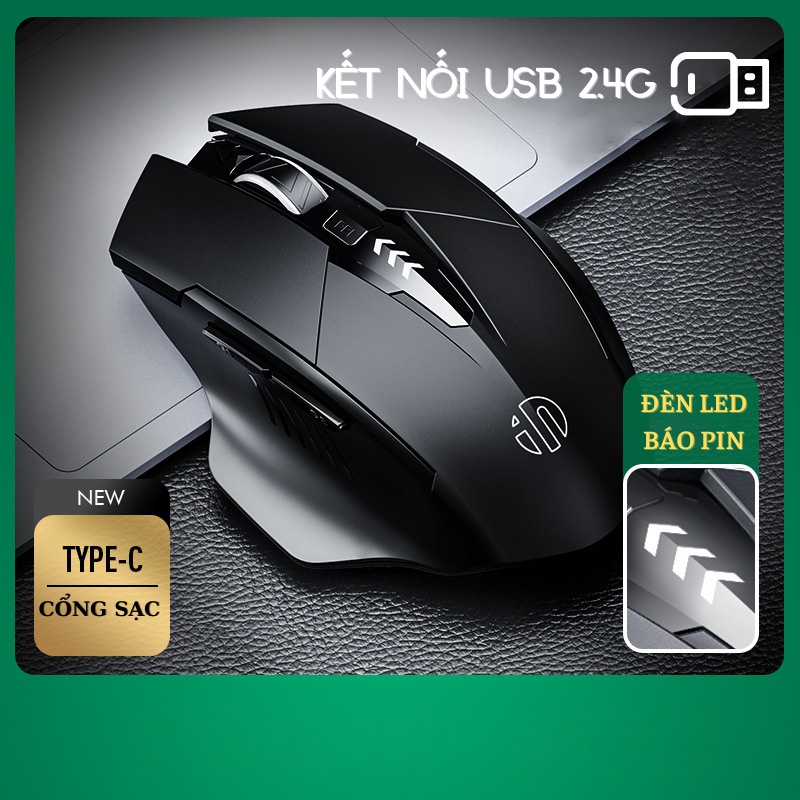 Chuột Không Dây Gaming Maxcotech Inphic M6Pro Tự Sạc Pin Chống Ồn Kết ...