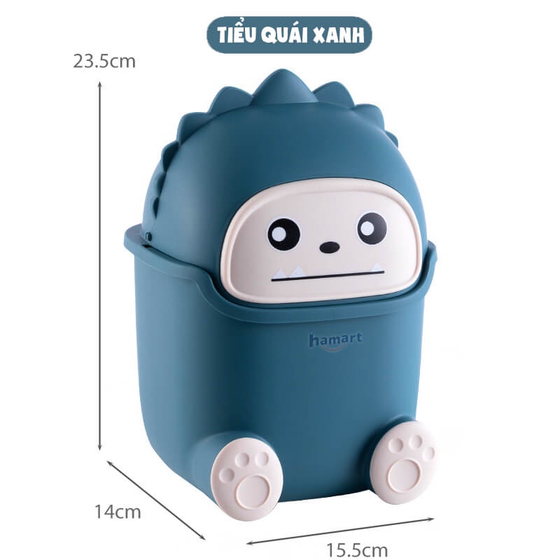 Thùng Rác Mini Cute Để Bàn Hamart Sọt Đựng Rác Nhỏ Phòng Ngủ Nhựa Cứng ...