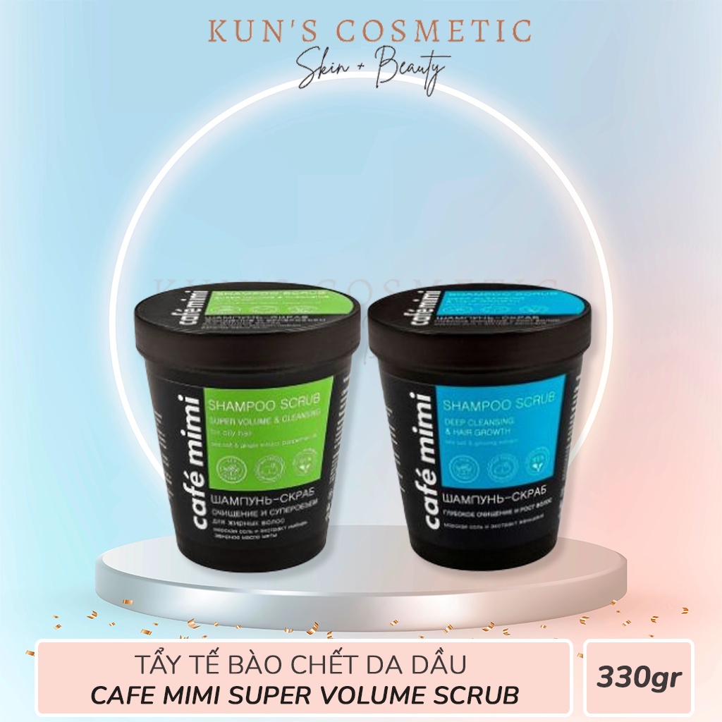 Tẩy Tế Bào Chết Da Dầu Cafe Mimi Super Volume Scrub 330g | Shopee Việt Nam