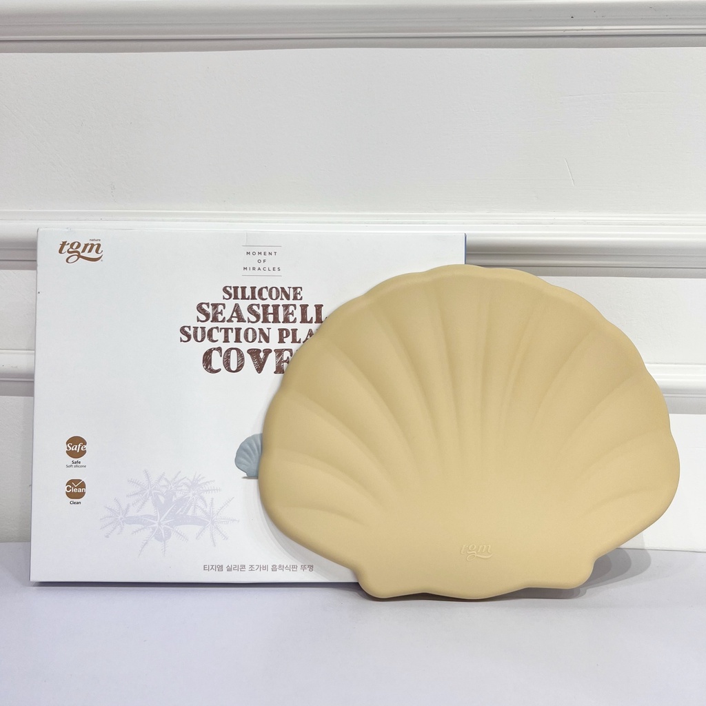 Khay Ăn Dặm Cho Bé Hình Sò TGM Silicone Seashell Suction Plate Chống ...