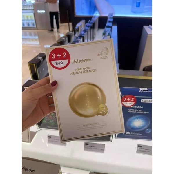 MẶT NẠ 24K JM SOLUTION PRIME GOLD PREMIUM FOIL MASK | Shopee Việt Nam