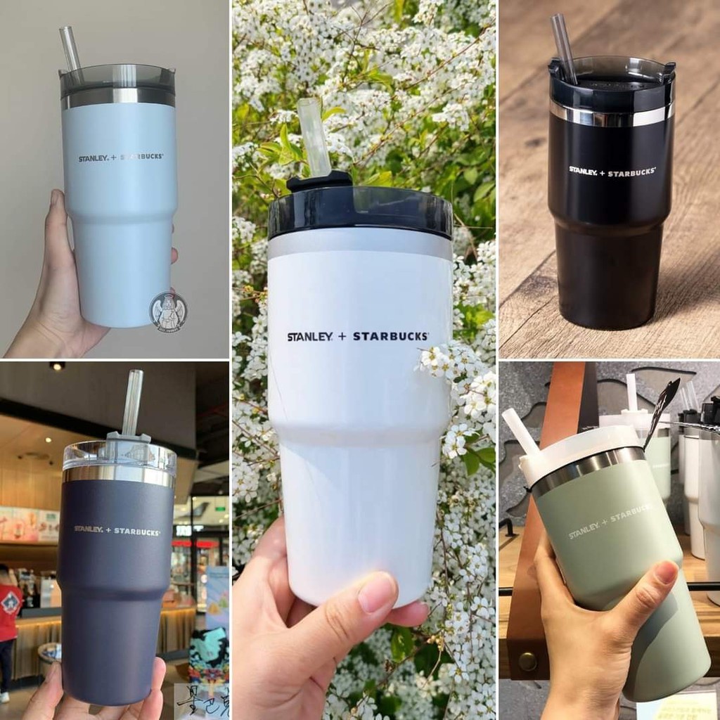 Ly Giữ Nhiệt Stanley + Starbucks 600Ml Hot & Cold Kèm Ống Hút | Shopee ...