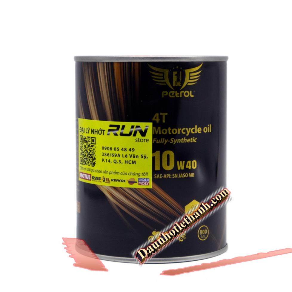 PETROL ONE 10w40 SN MB 800ml – FULLY SYNTHETIC – Nhớt Tổng Hợp Nhập ...